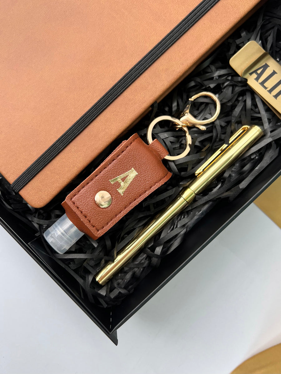 NEW! Russet Brown+Gold Personal Desk Set – My Gift Maker