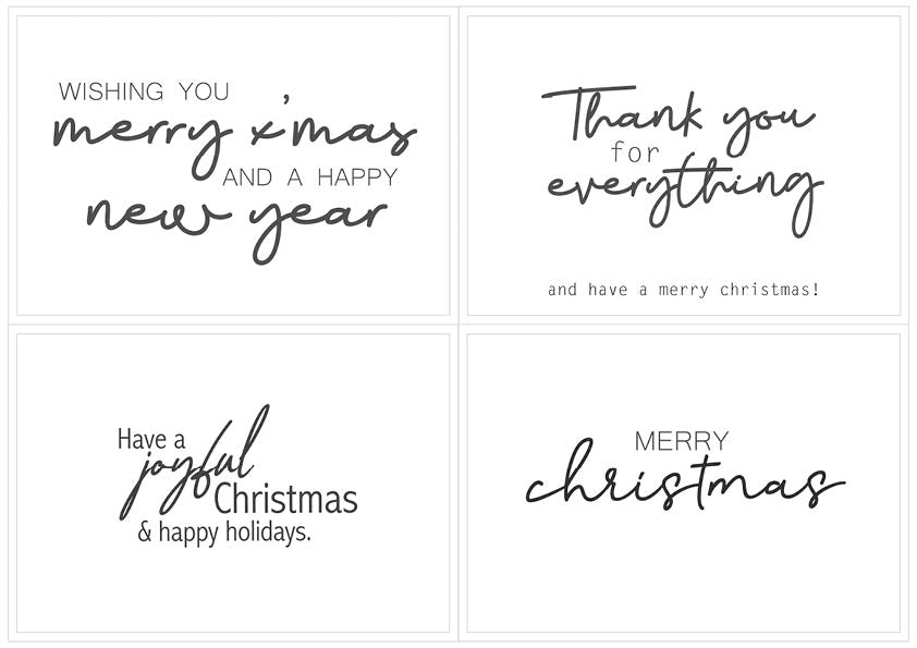 NEW! Christmas Notecards [Instant download, Printable] – My Gift Maker